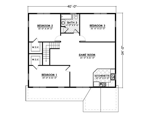 Home Plan Designs and Blueprints: Bedrooms: 4 Bathrooms: 3 Heated ...