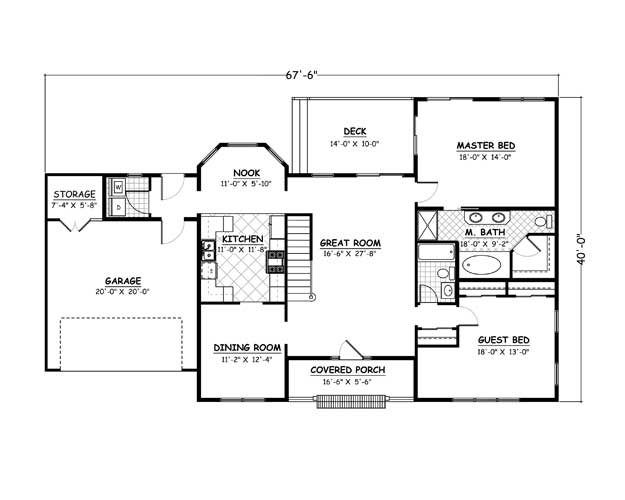 Home Plan Designs and Blueprints: Bedrooms: 4 Bathrooms: 3 Heated ...