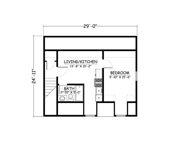 Home Plan Designs and Blueprints: Bedrooms: 1 Bathrooms: 1 Heated ...