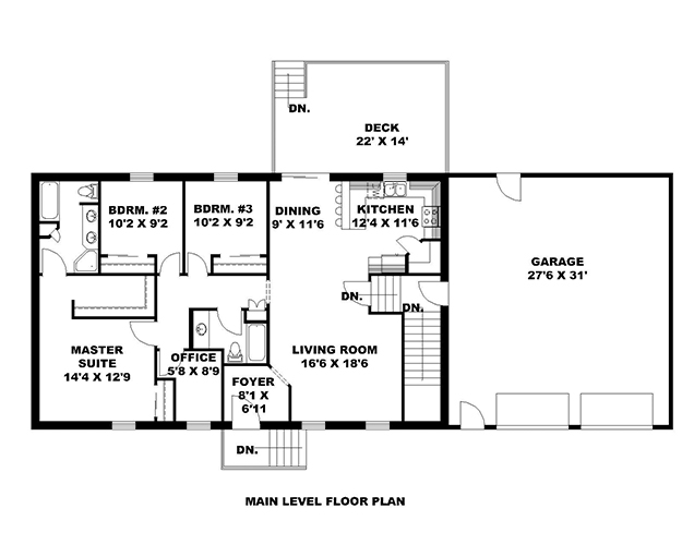 Home Plan Designs and Blueprints: Bedrooms: 3 Bathrooms: 3 Heated ...