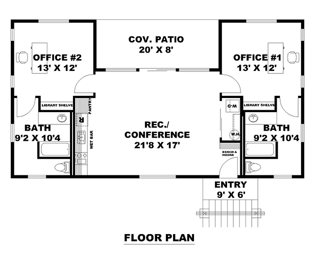 Home Plan Designs and Blueprints: Bedrooms: 0 Bathrooms: 2 Heated ...