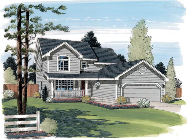 Home Plan Designs and Blueprints: Bedrooms: 3 Bathrooms: 2 Half Baths: 1 Heated Square Feet ...