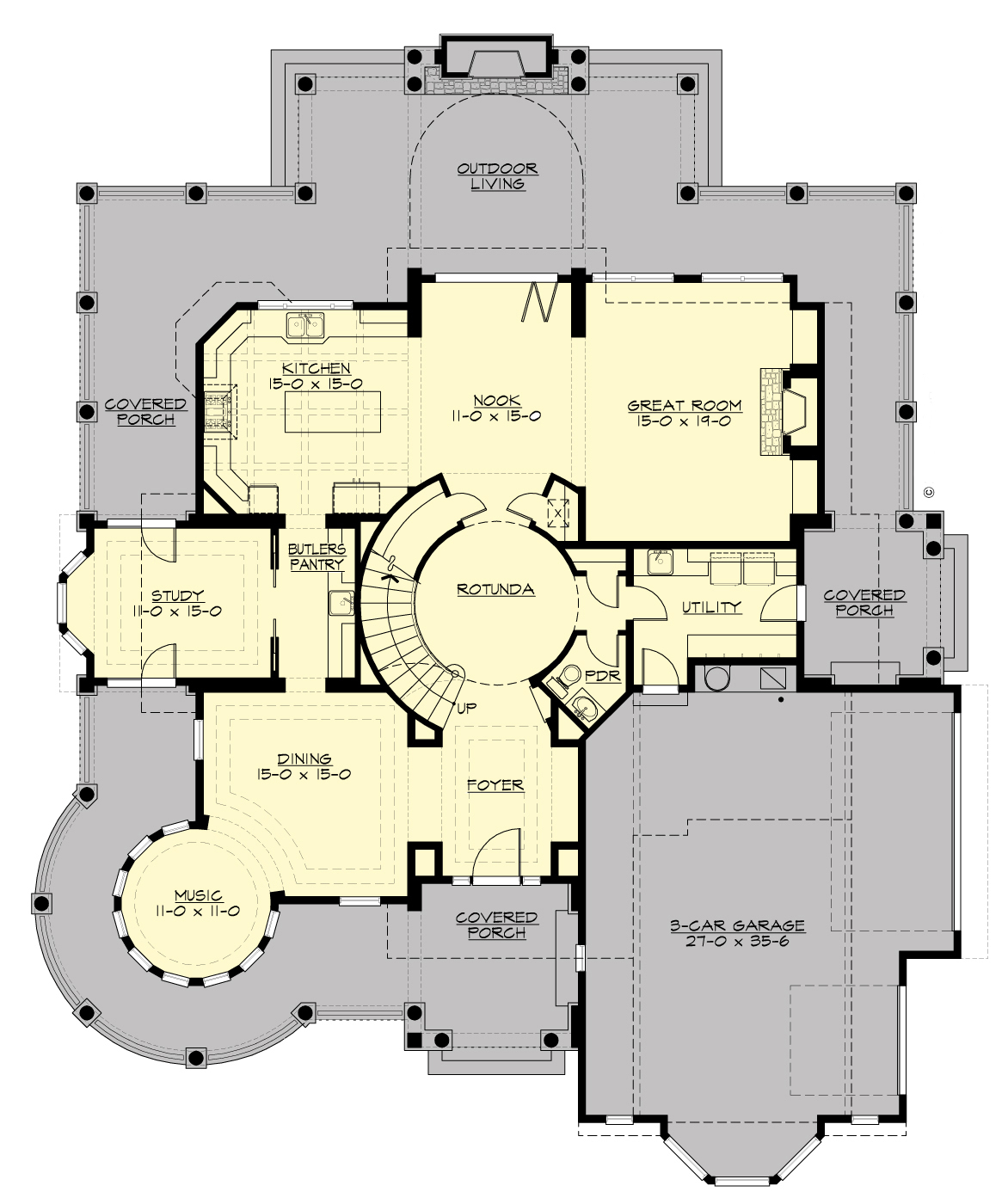 Home Plan Designs and Blueprints: Bedrooms: 4 Bathrooms: 3 Half Baths ...
