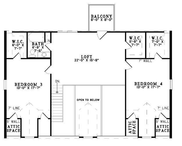 Home Plan Designs and Blueprints: Bedrooms: 4 Bathrooms: 3 Heated ...