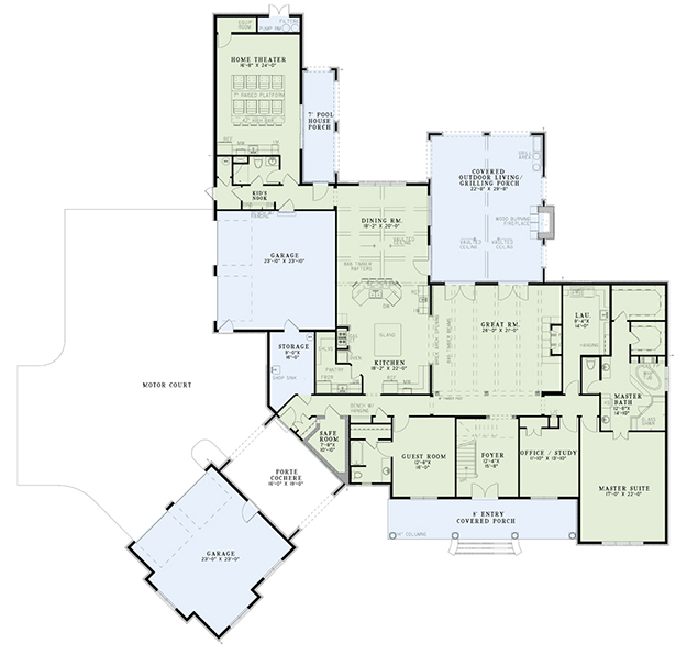 Home Plan Designs and Blueprints: Bedrooms: 6 Bathrooms: 6 Heated ...