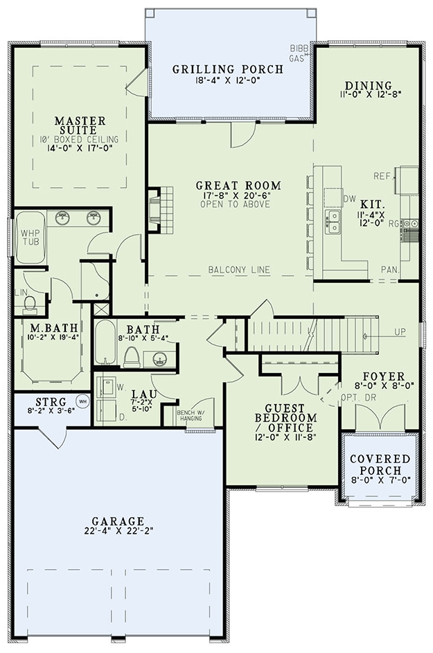 Home Plan Designs and Blueprints: Bedrooms: 4 Bathrooms: 3 Heated ...
